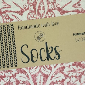 Printable Sock Label - Etsy