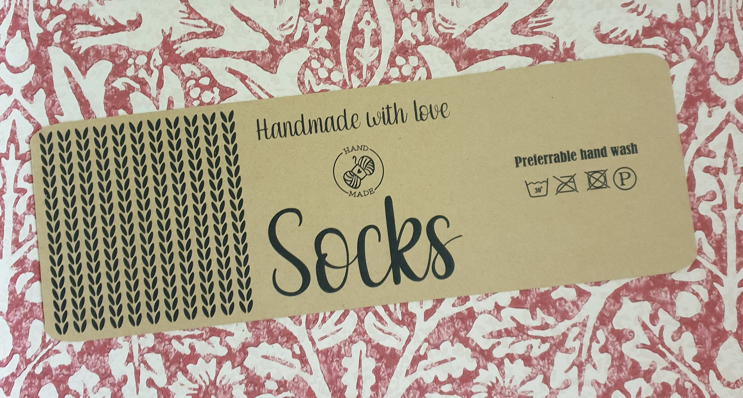 Printable Sock Label - Etsy