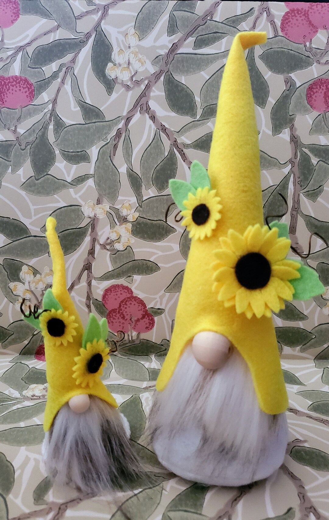 GNOMES! Sunflower Gnome With Companion, NEW Unique, Handmade to Order ...