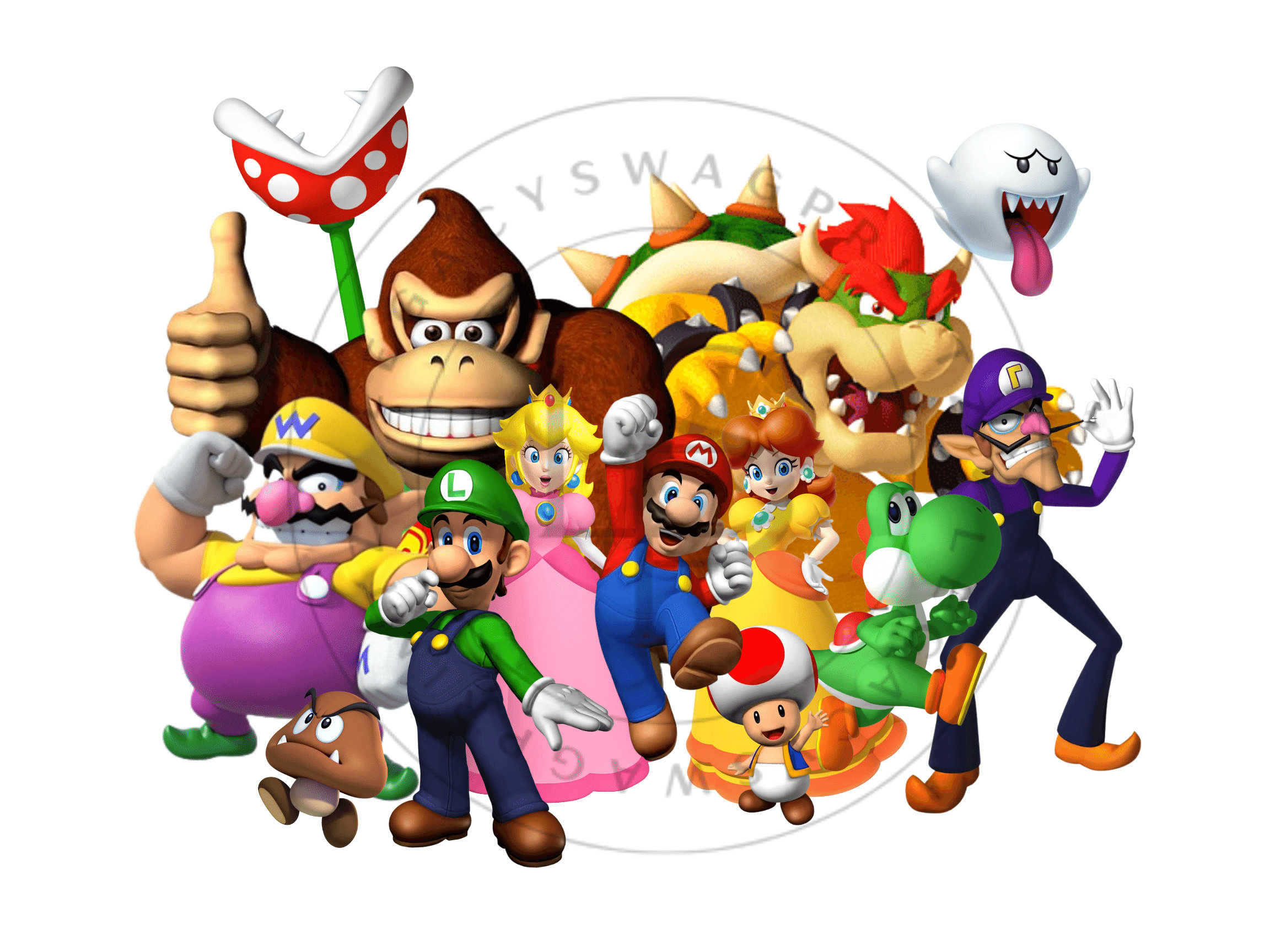 SUPER Mario & Friends PNG Nur digitale Datei - Etsy Schweiz