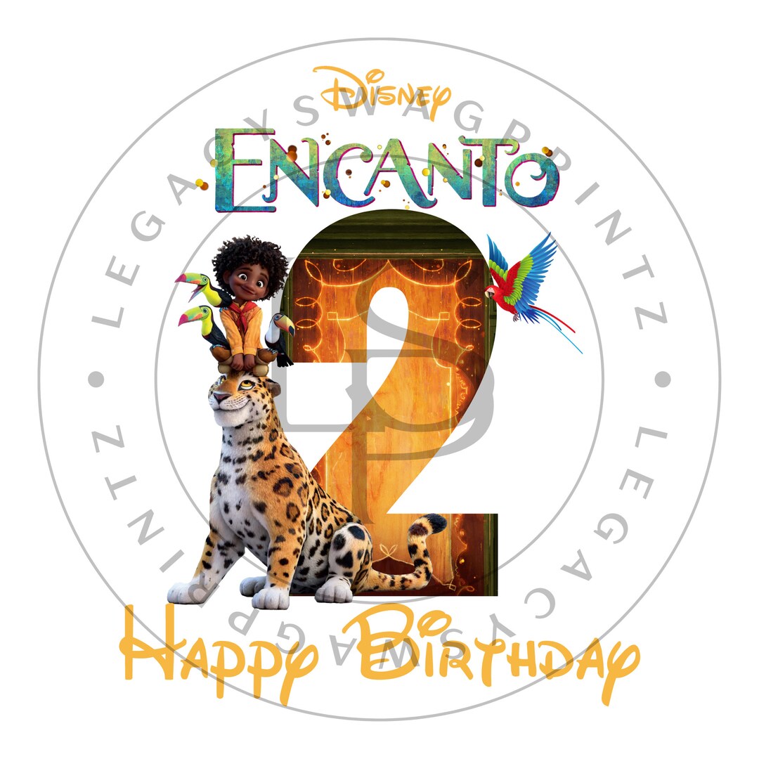 Encanto Birthday 2nd Birthday PNG Digital File Only - Etsy