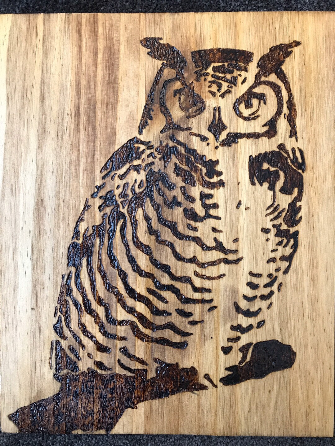 Wood Burning Owl - Etsy