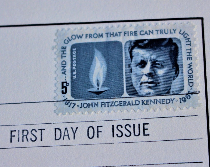 1964 JFK Memorial Stamp Ceremony and Luncheon + First Day Stamp Issue ...