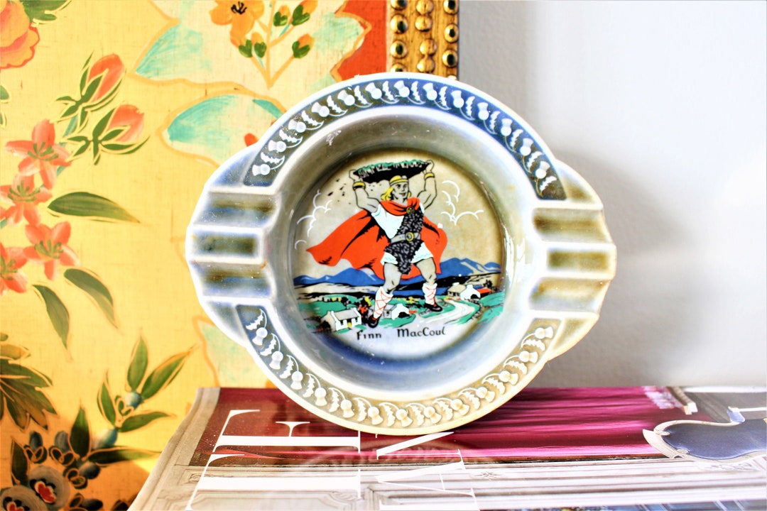 Finn Maccoul + Vintage Ashtrays + Tobacciana + Mythology + Gift for ...