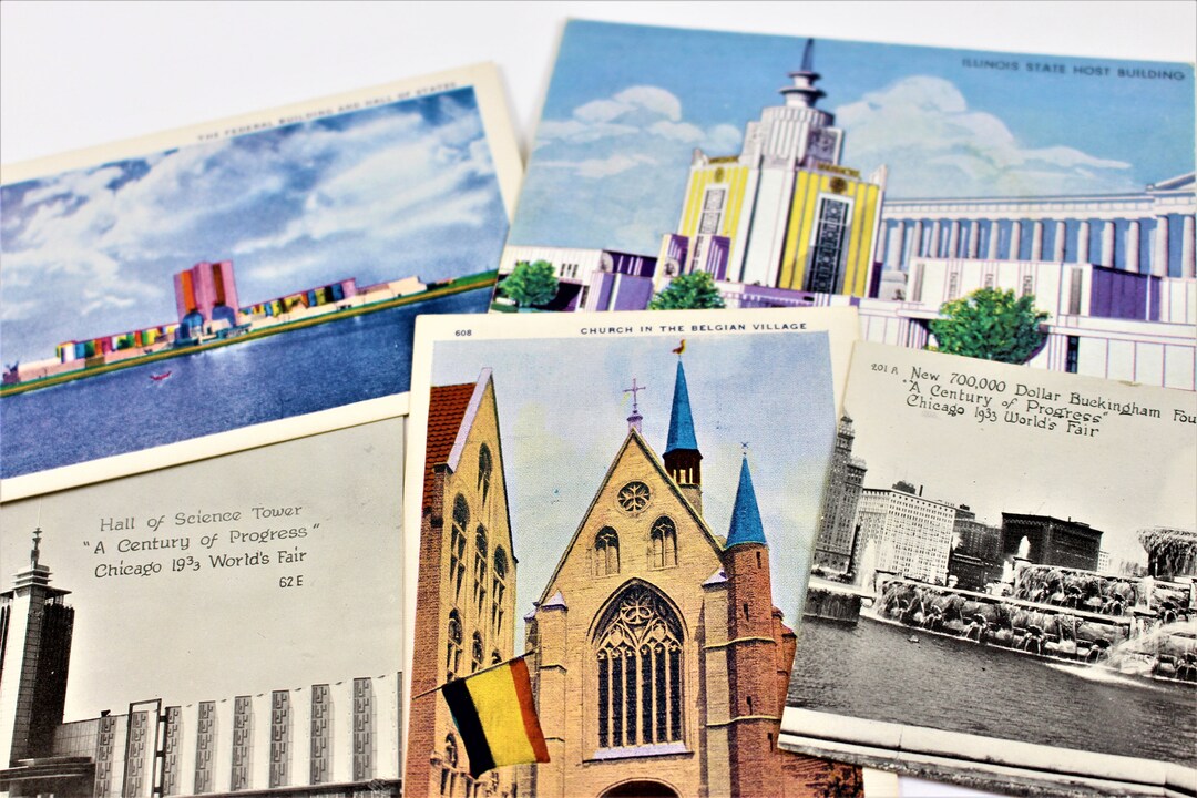 1933 Chicago World's Fair + World's Fair Post Cards + A Century of ...