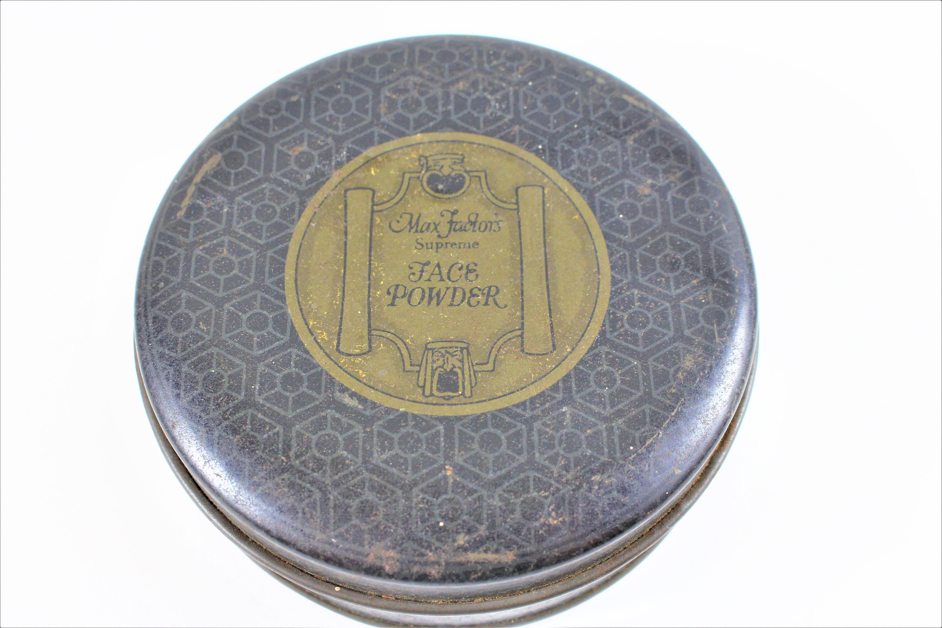 Vintage Max Factor Vintage Beauty face Powder Compact Tin - Etsy