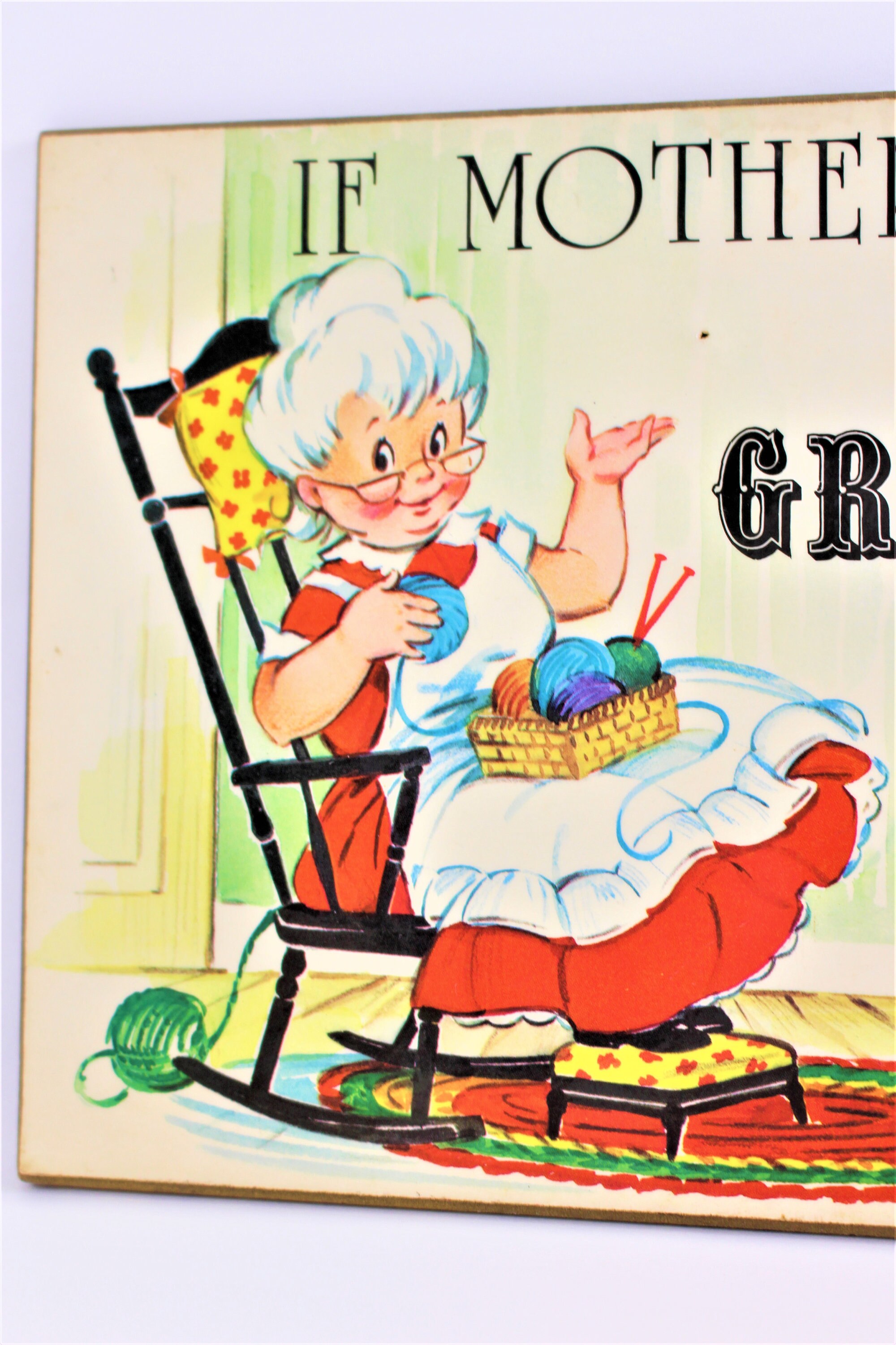 Vintage Grandma Gift + Grandkids + Grandmother Sign + Gift for Gigi ...