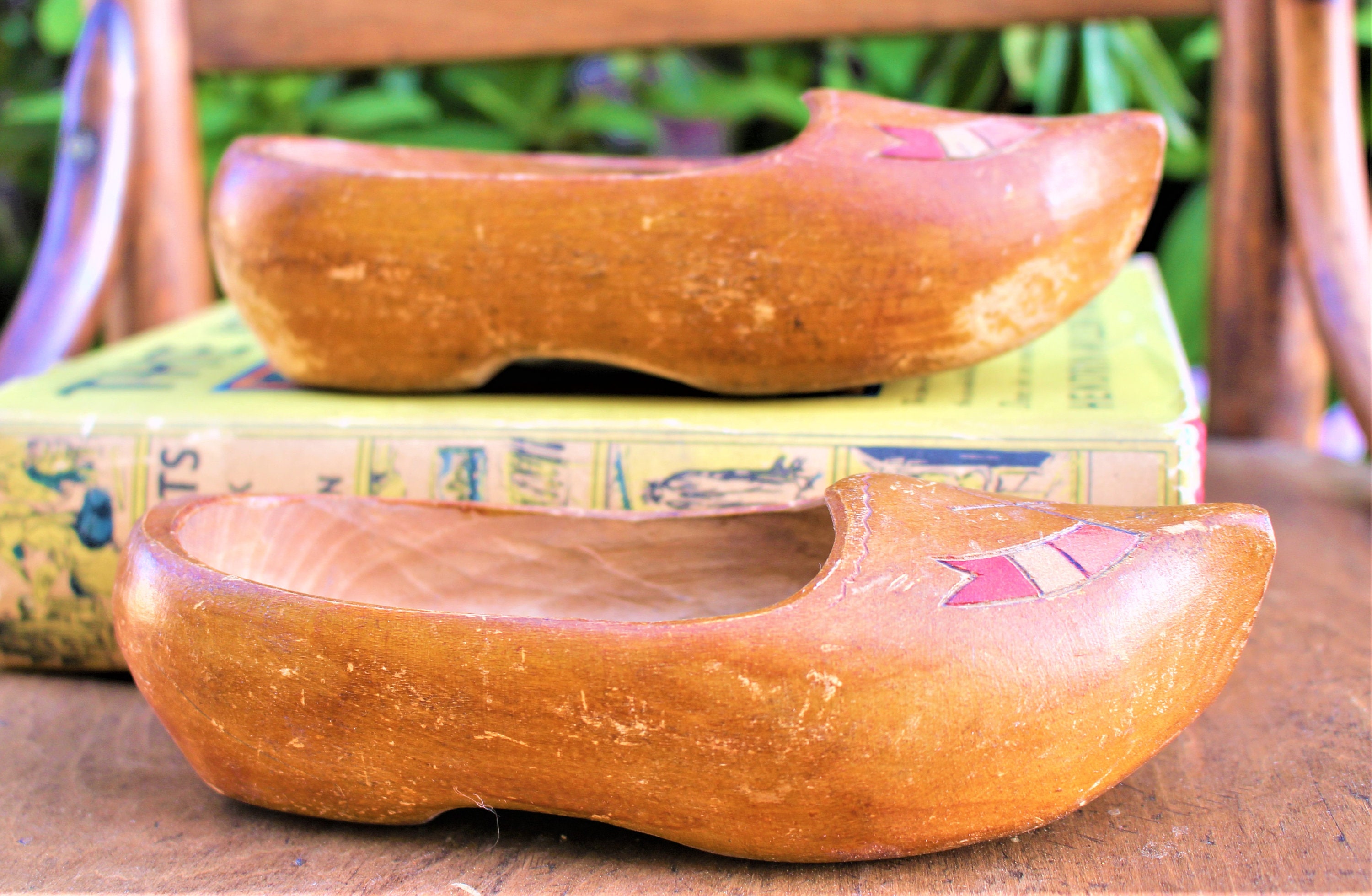 1944 French Wooden Shoes + Wartime Gift + WWII + Dutch Shoes + Old ...