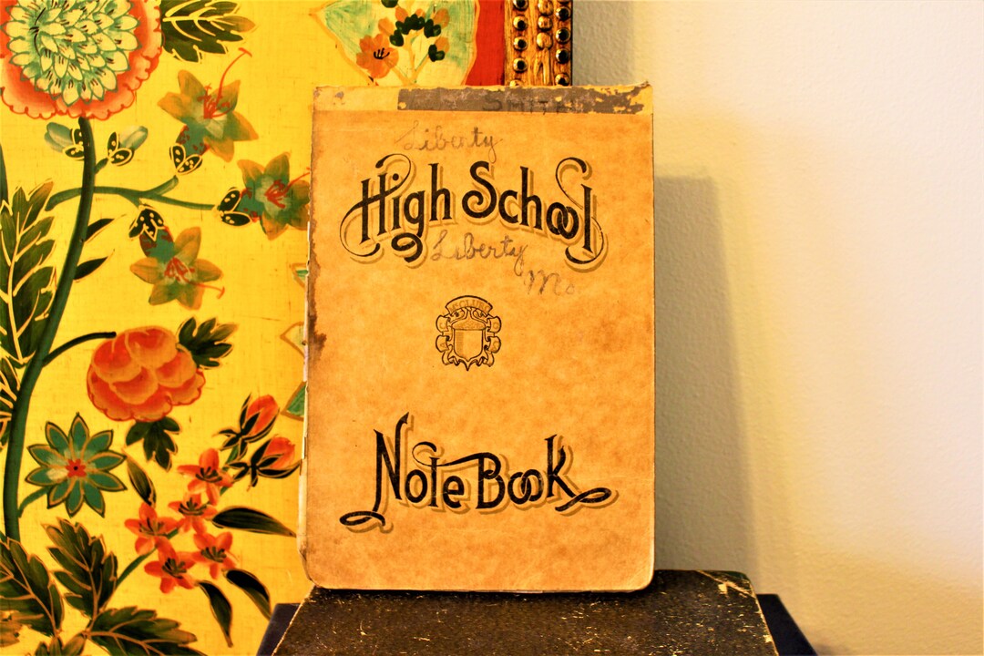 1920's High School Notebook + Liberty, Missouri + English Class ...