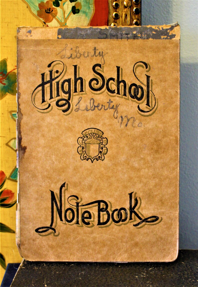 1920's High School Notebook Liberty Missouri English - Etsy