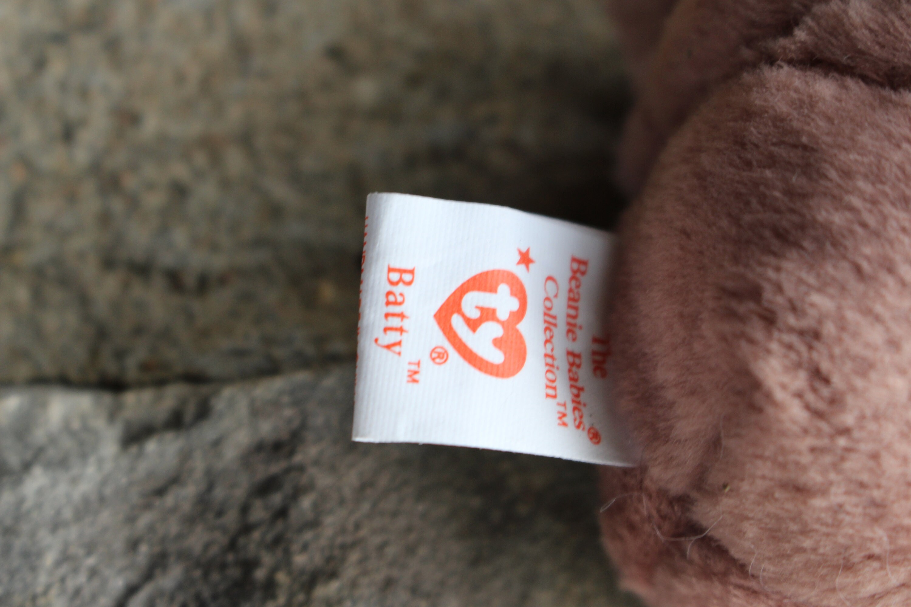 1996 RETIRED Original + Batty the Bat + TY Beanie Baby + Mint + Tag ...