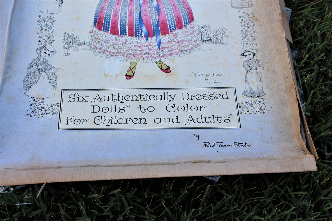 The Heritage Doll Coloring Book Red Farm Studio Ellen - Etsy