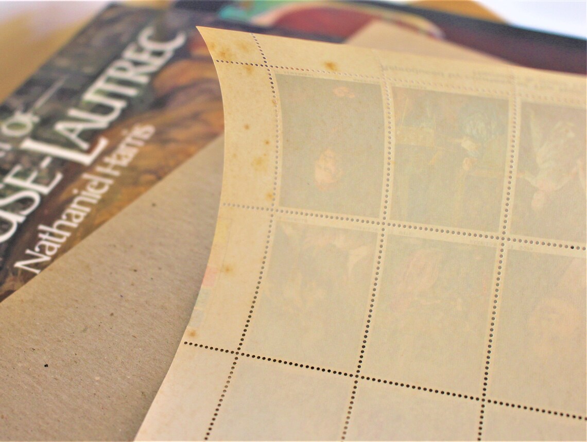 Vintage Art Stamps + Stamp Collection + National Gallery + Rembrandt ...