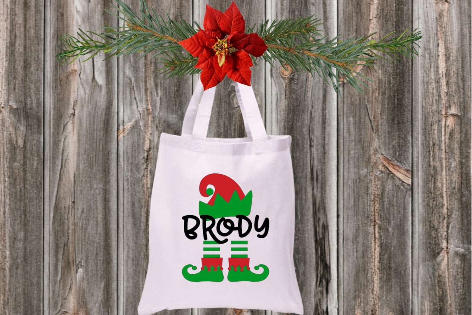 Personalized Elf Christmas Tote Bag | Elf Tote Bag | Cute Tote Bags ...