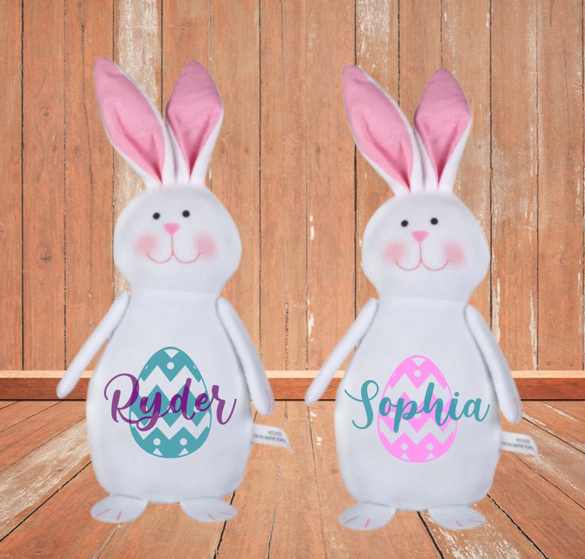 Happy Easter Personalized Bunny | Easter Basket Bunny | Kids Easter ...