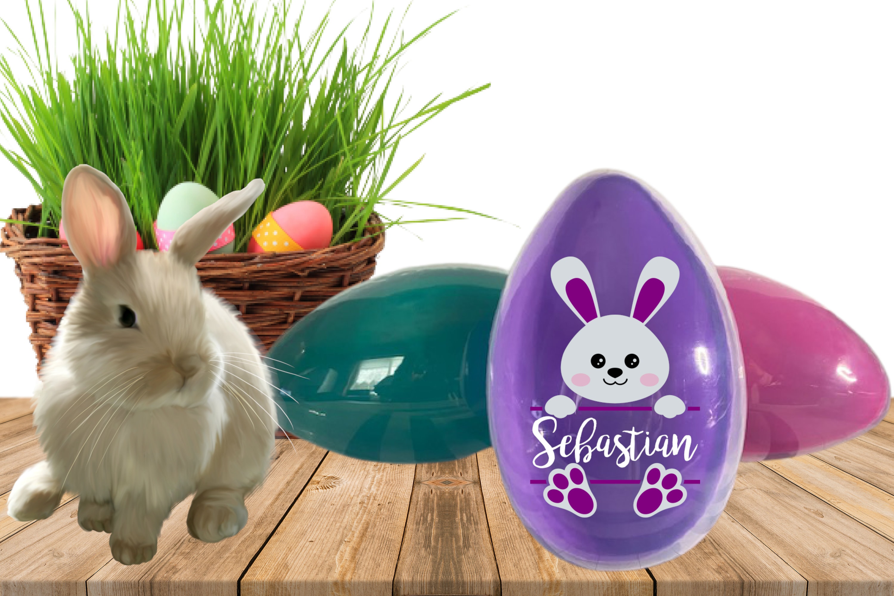 Personalized Jumbo Easter Eggs | Easter Bunny Gift | Easter Basket ...