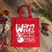 Warm Wishes and Snowman Kisses Tote | Christmas Totes | Holiday Totes ...