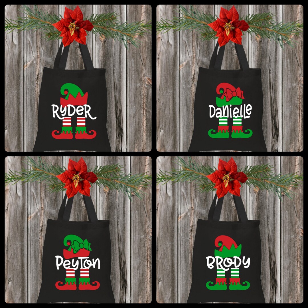 Personalized Elf Christmas Tote Bag | Elf Tote Bag | Cute Tote Bags ...