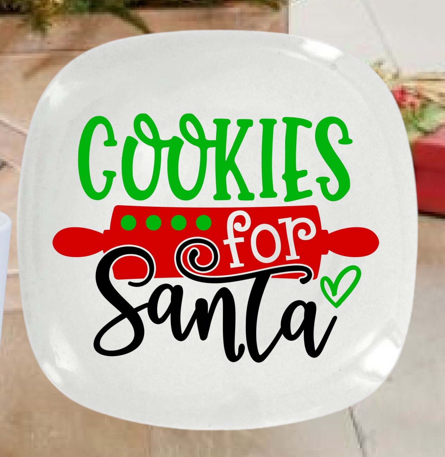 Cookies for Santa Plate Milk for Santa Mug Milk for Santa - Etsy