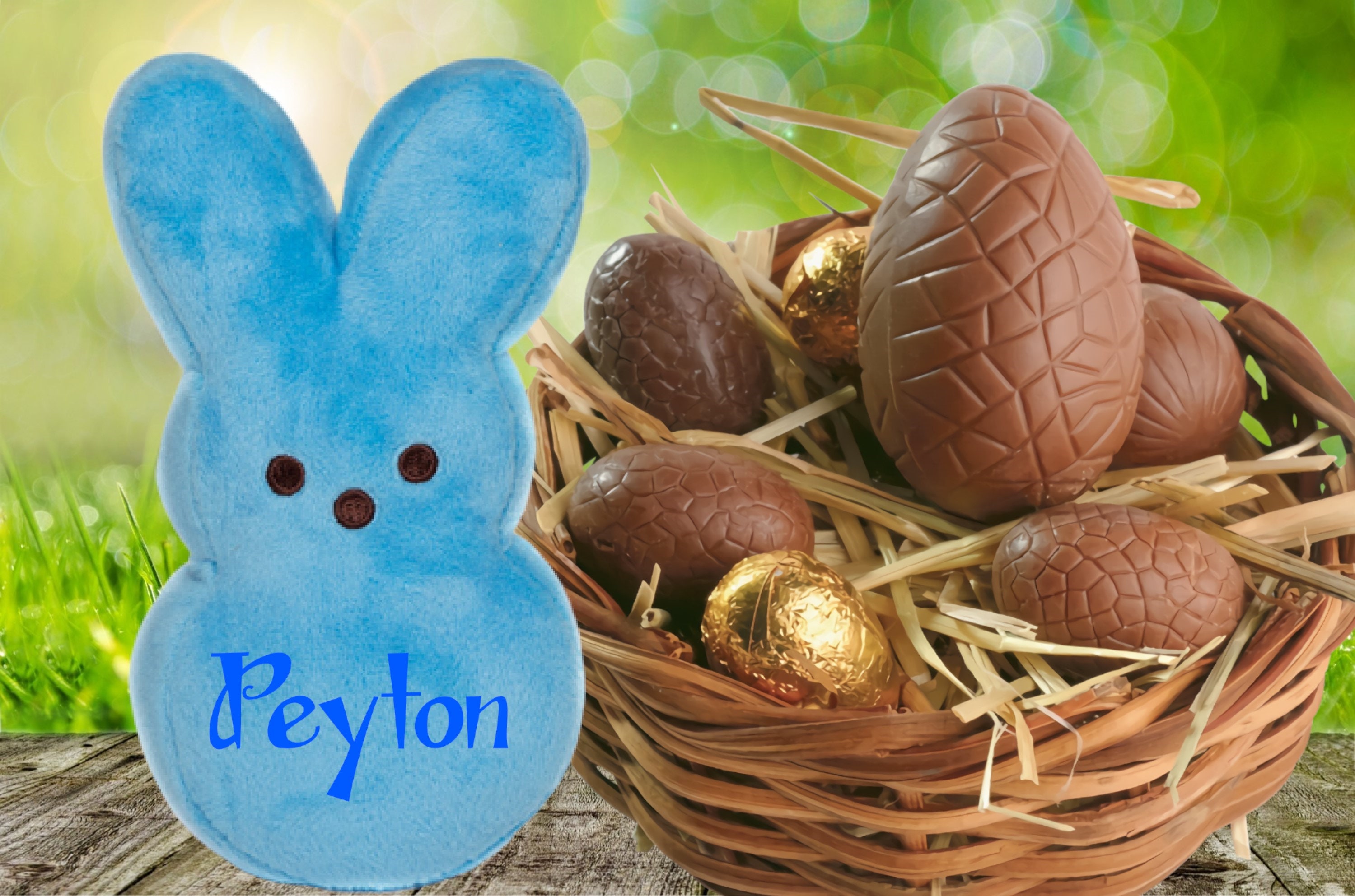 Personalized Plush Peep Easter Plush Peep Easter Basket - Etsy