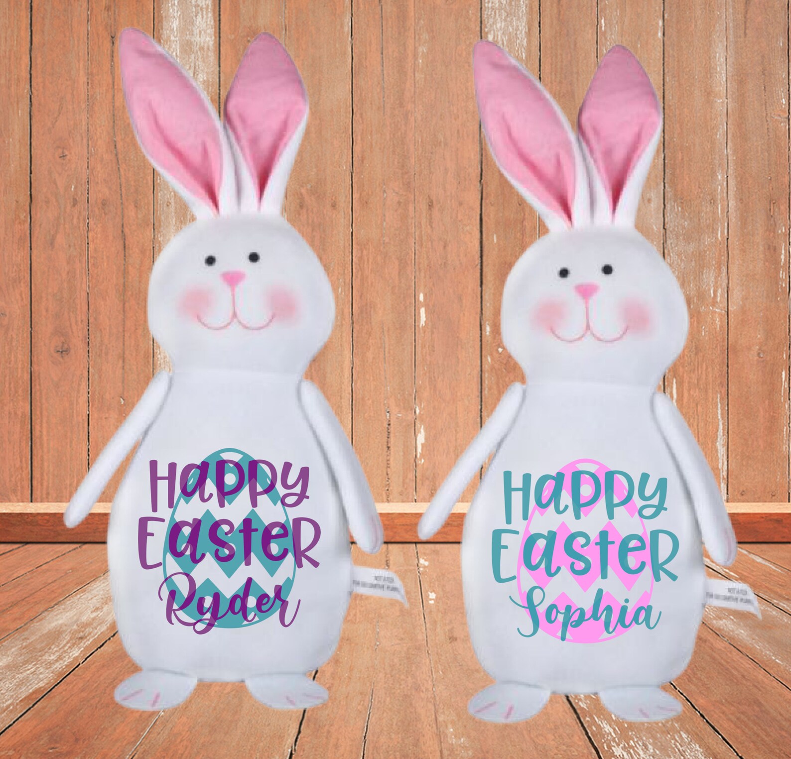 Happy Easter Personalized Bunny | Easter Basket Bunny | Kids Easter ...