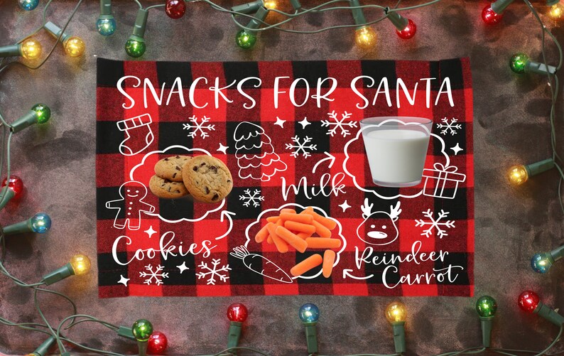 Dear Santa Placemats | Milk for Santa Mug | Cookies for Santa Plate ...