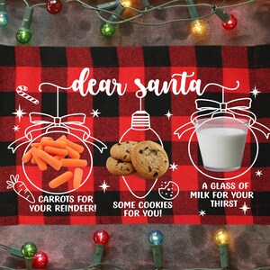 Dear Santa Placemats | Milk for Santa Mug | Cookies for Santa Plate ...