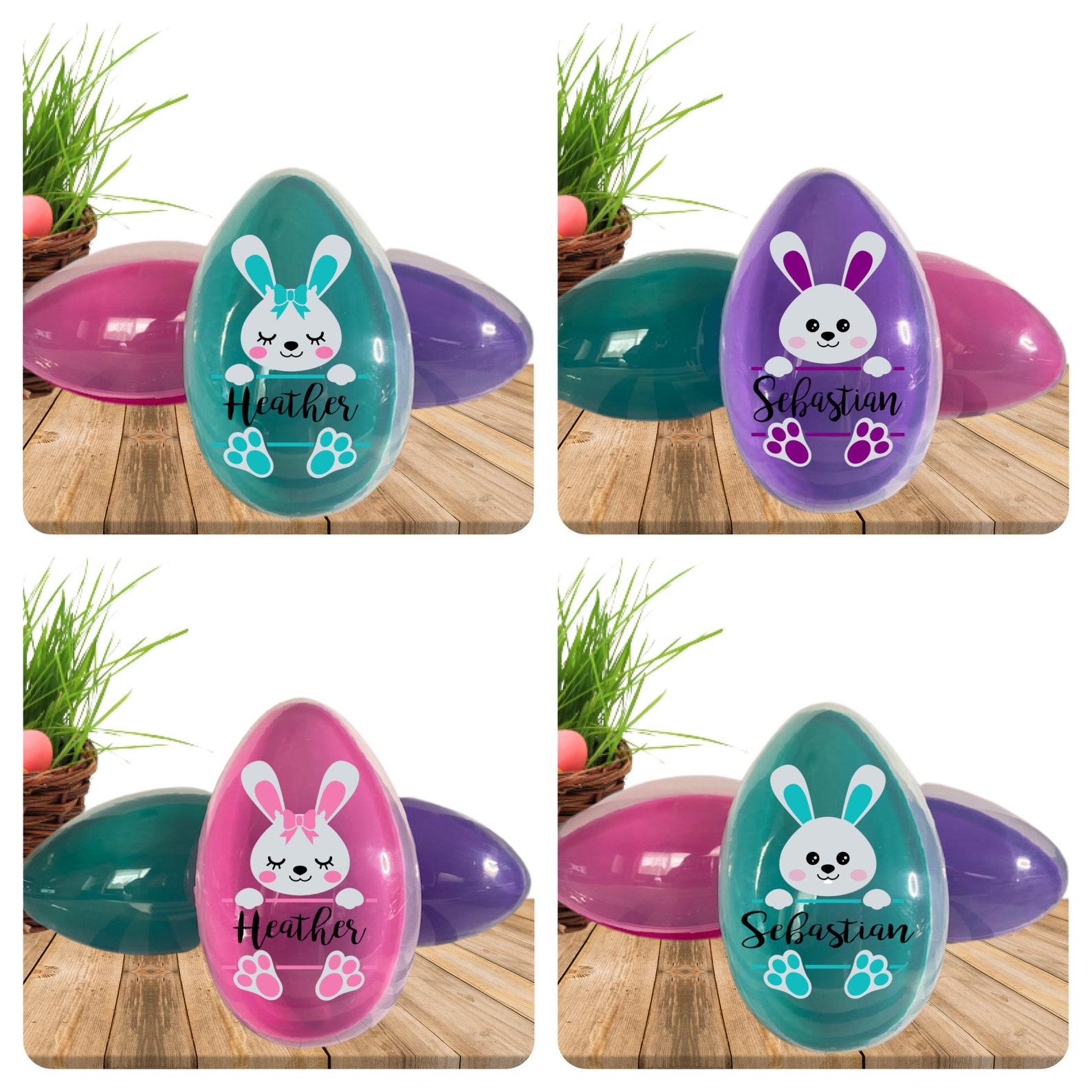 Personalized Jumbo Easter Eggs | Easter Bunny Gift | Easter Basket ...