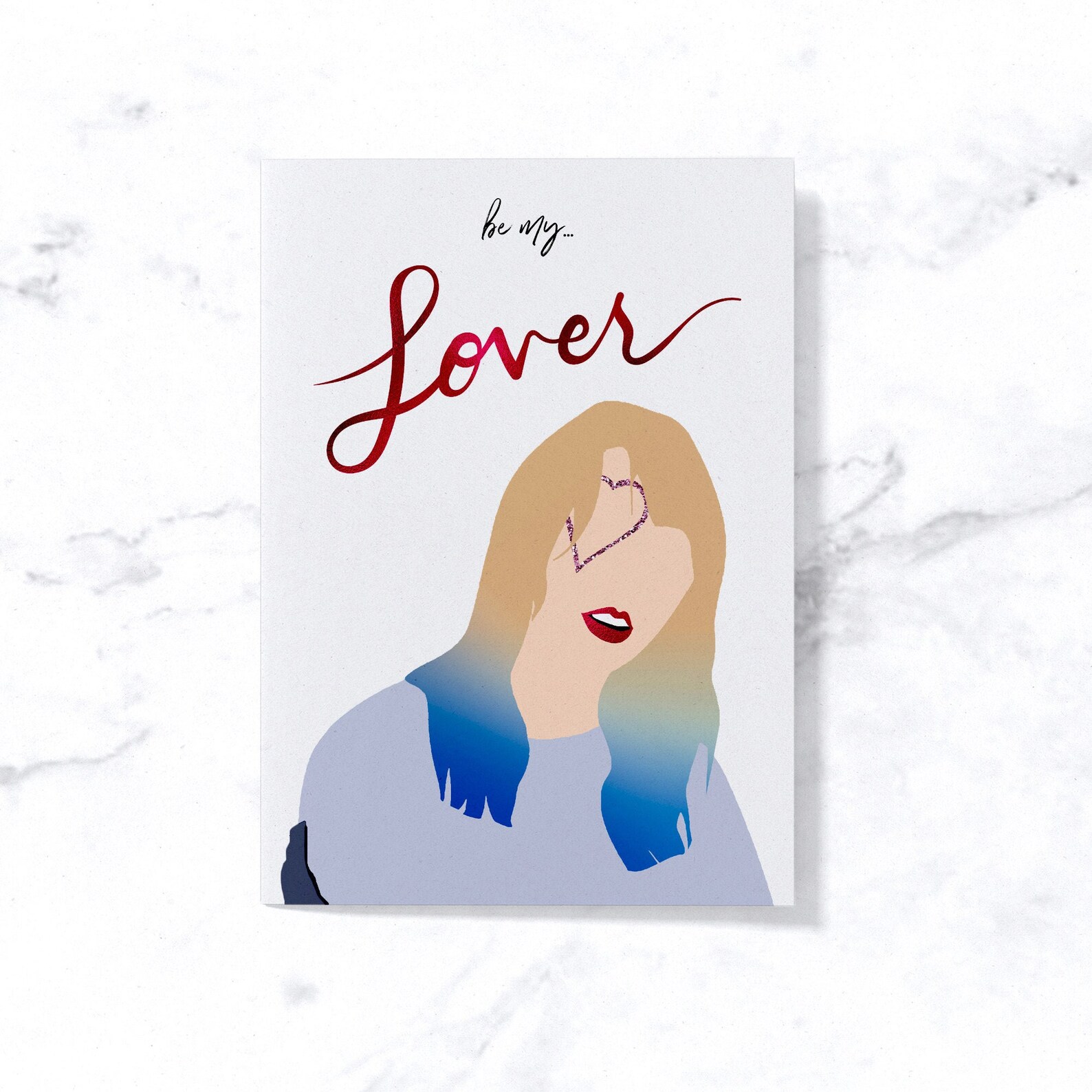 Taylor Swift Card w/ Envelope Birthday Card Anniversary | Etsy