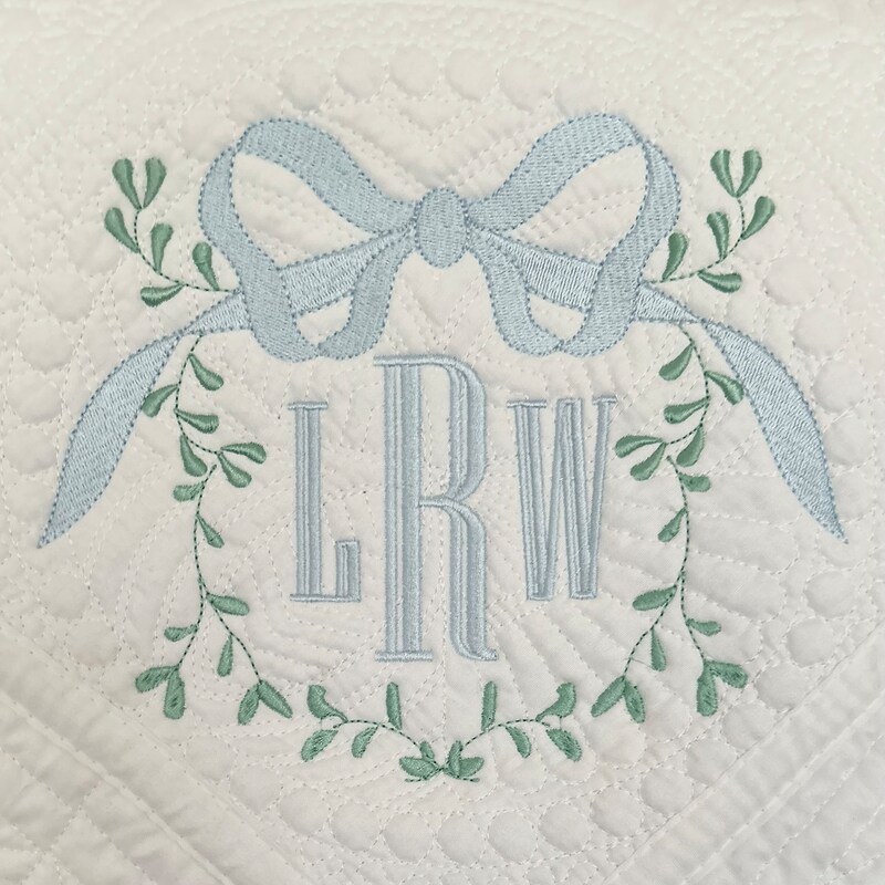 Monogrammed Quilt - Etsy