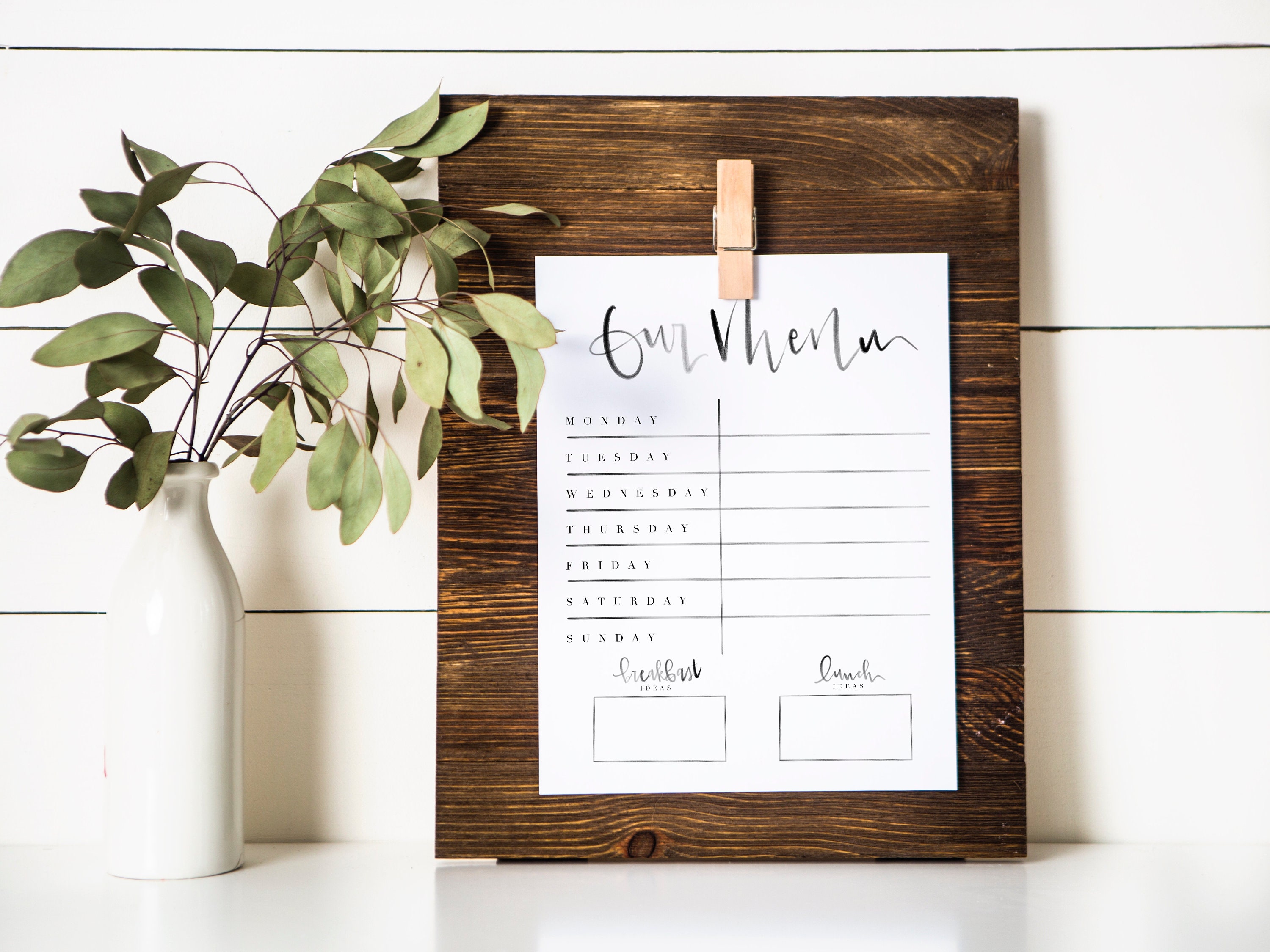 Menu Board Printable / Our Menu Printable / Digital Download ...