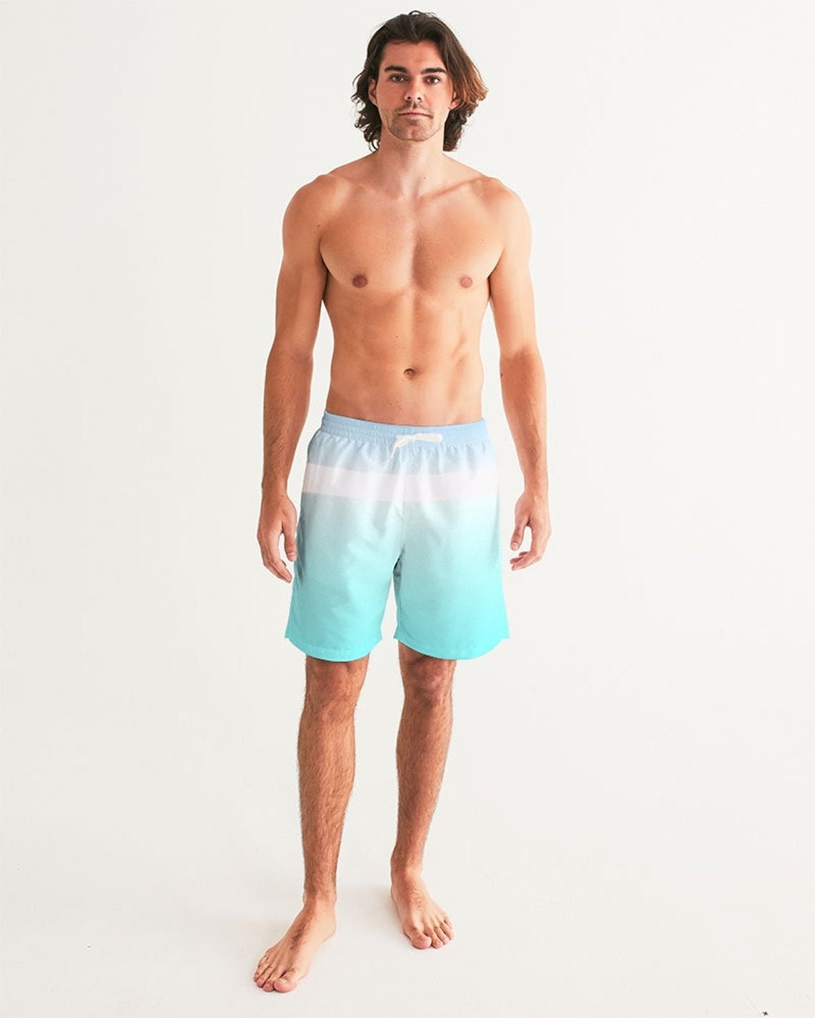 Matching Swimwear, Aqua Blue Ombre Swimsuits, Couples Swimsuits ...