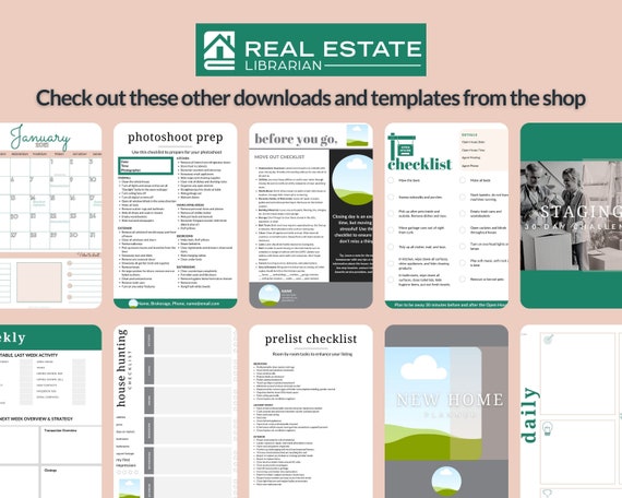 Poster Real Estate Closing Tracker 18x24in Digital Drawing ...