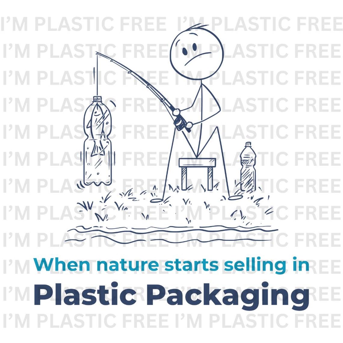 Nature Selling Plastic Packaging. Say No to Plastic Slogan. PNG File ...