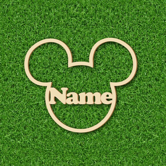 party sign. Minnie Mouse Mickey mouse name backdrop nursery Wall Decor ...