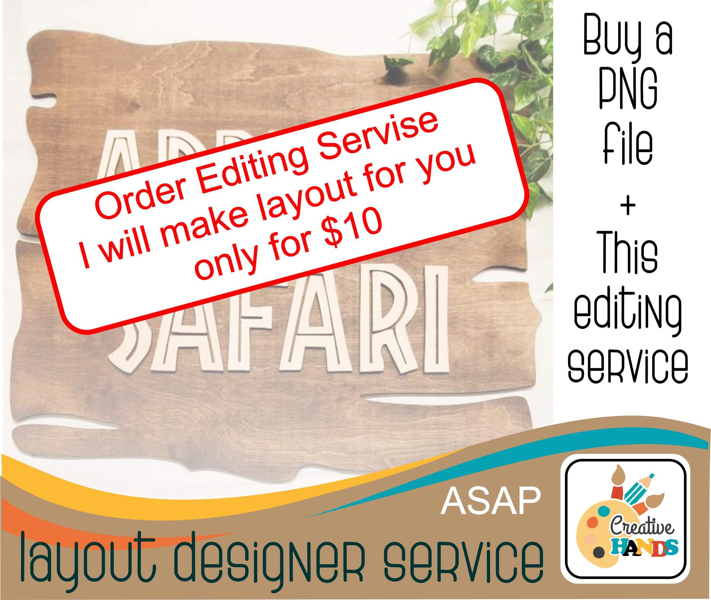 SAFARI PNG Printable Party Sign, Editable, Clipart, Nursery, Jungle ...