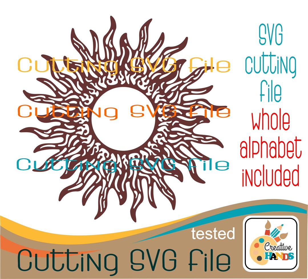 SVG Cutting Sun, for Cutting Machines, Glowforge - Etsy