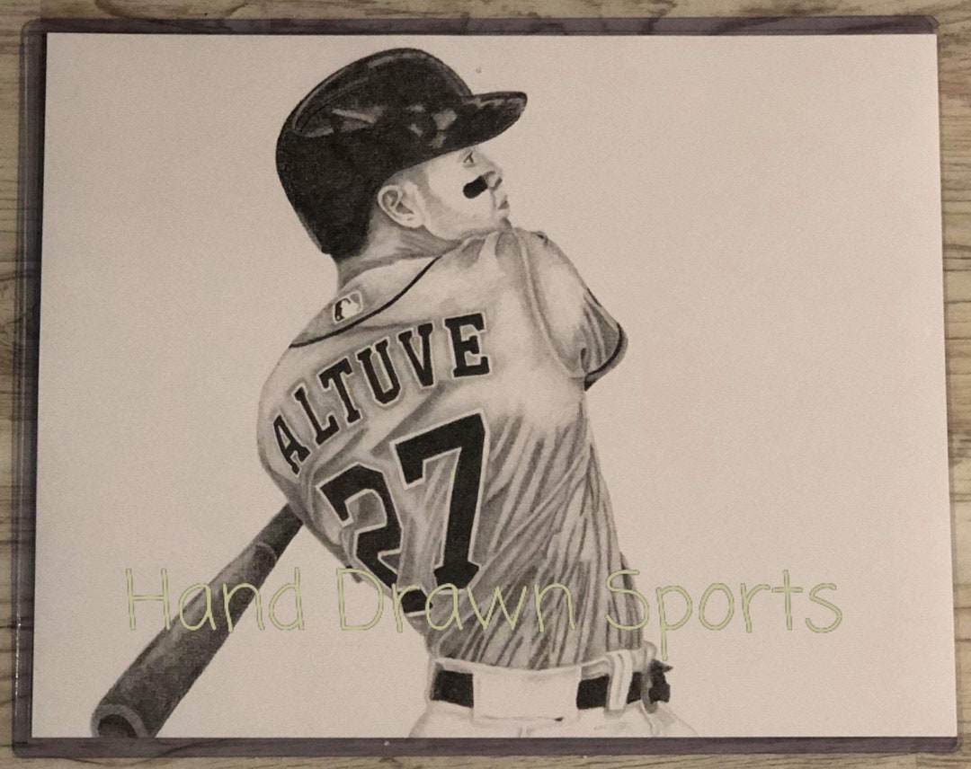 Original Houston Astros - Jose Altuve Print 11x14 Print, Limited ...