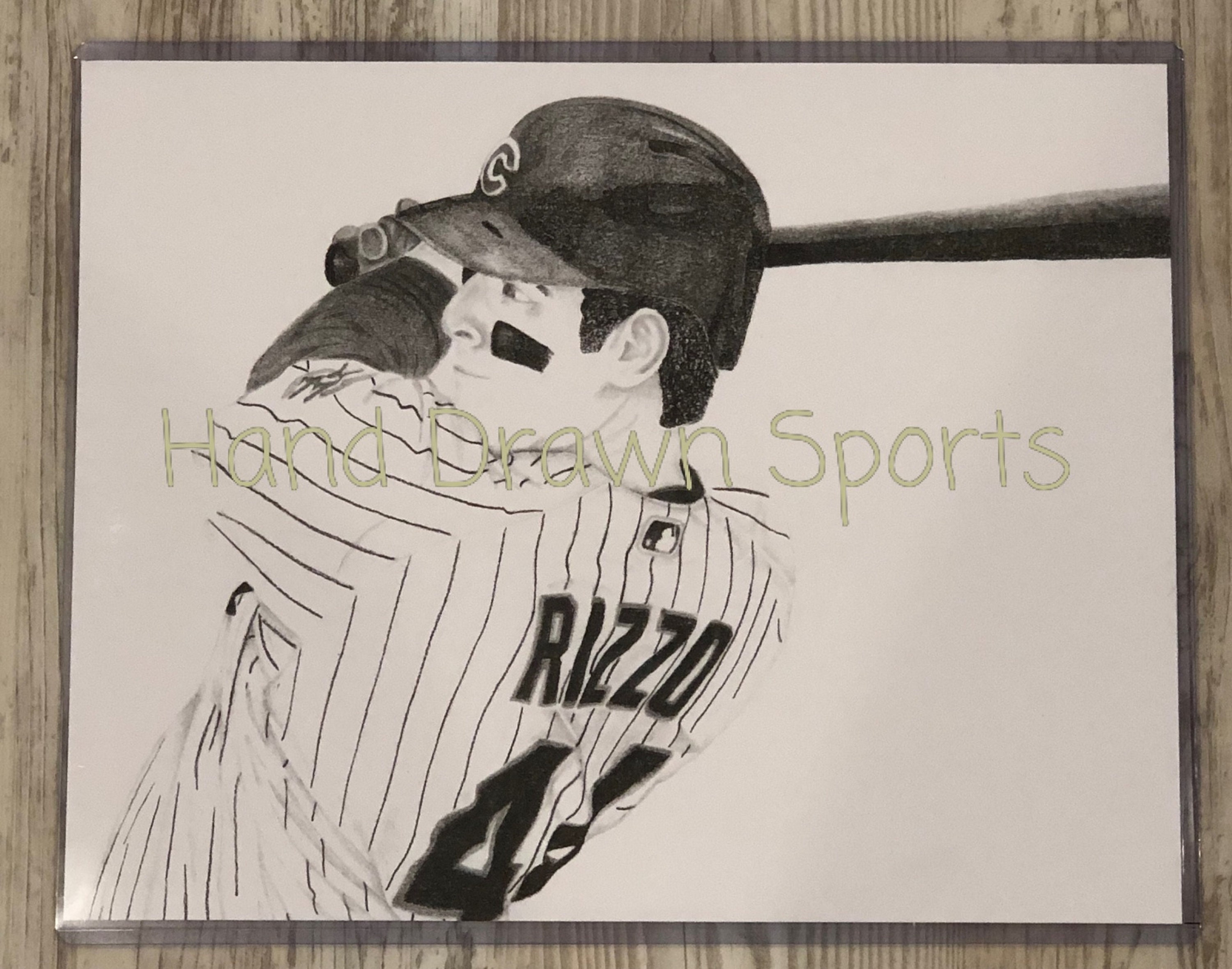 Original Chicago Cubs - Anthony Rizzo Print 11x14 Print, Limited ...