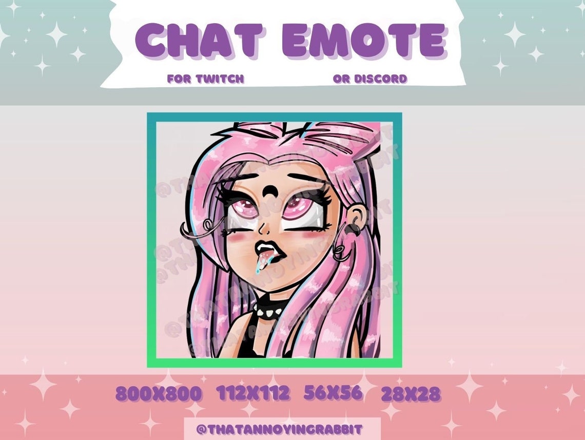 Wicked Lady Emote / Uwu Emote/ Twitch Emote / Stream Emotes - Etsy