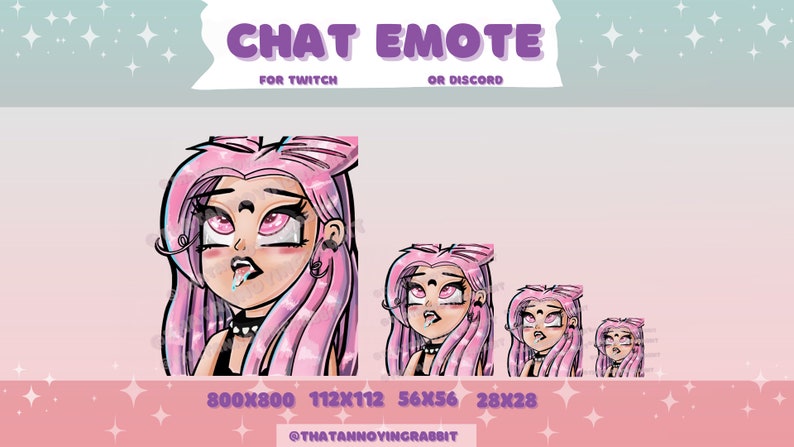 Wicked Lady Emote / Uwu Emote/ Twitch Emote / Stream Emotes - Etsy