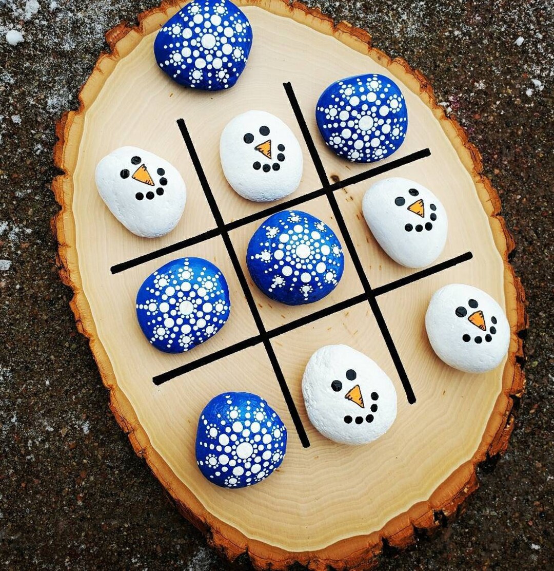 Frozen Winter Tic Tac Toe Board - Etsy