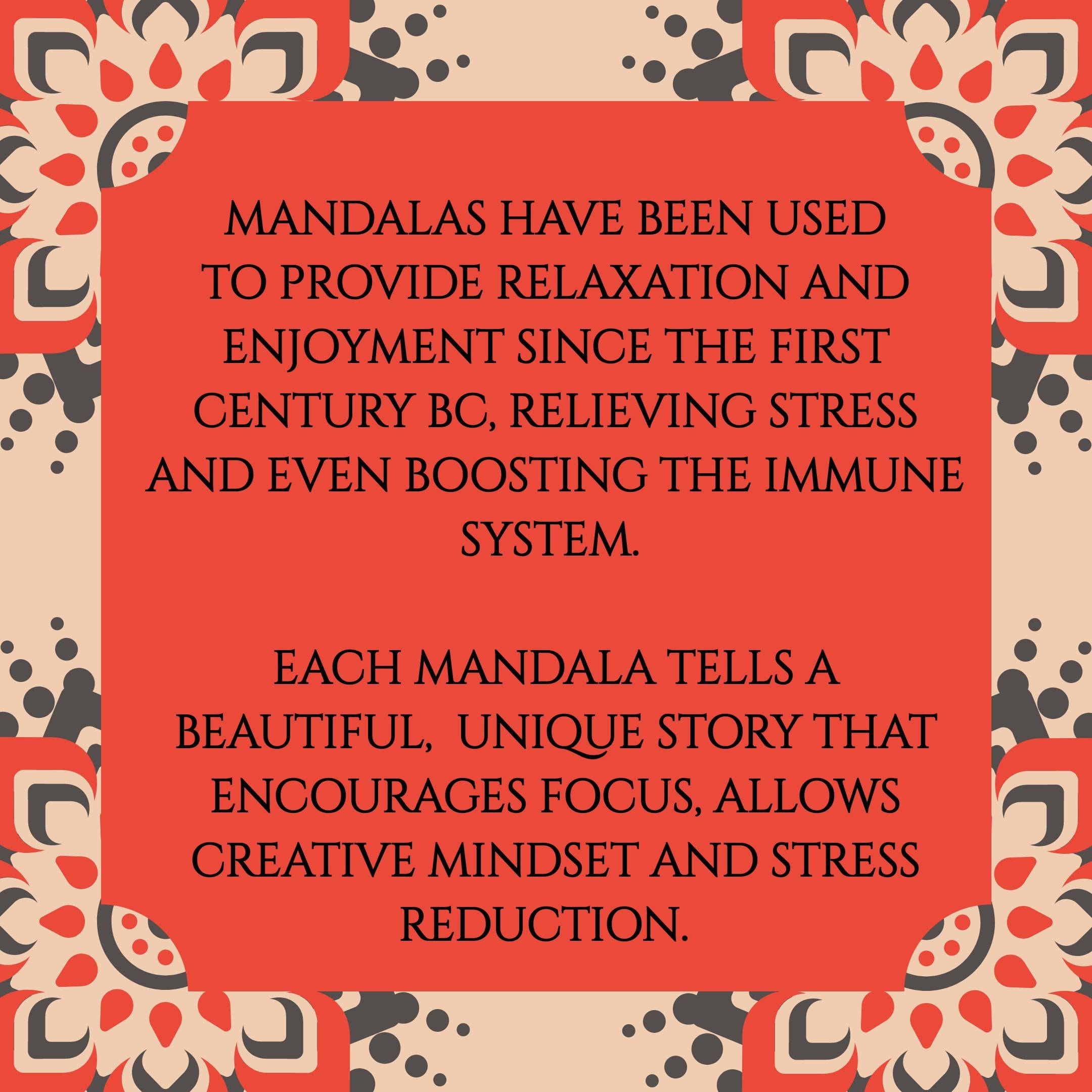 Colorful Detailed Mandala Stone | Etsy