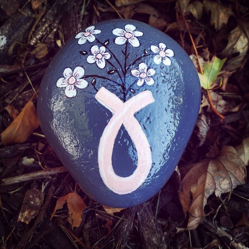 Cancer Rock Art - Etsy