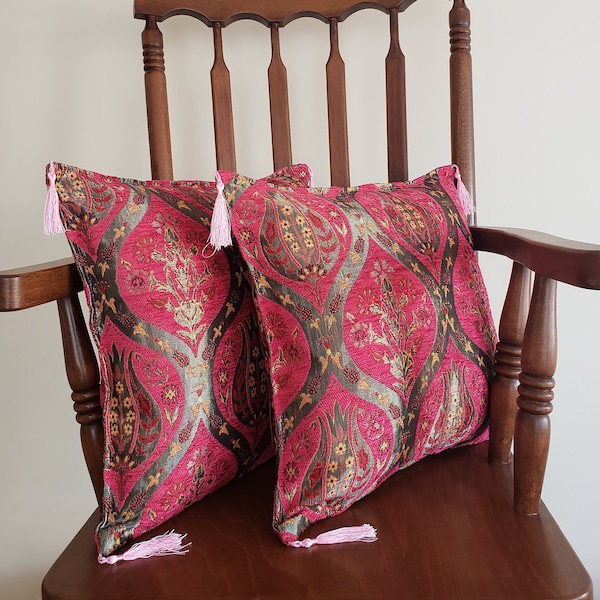 Hot Pink Pillow - Etsy