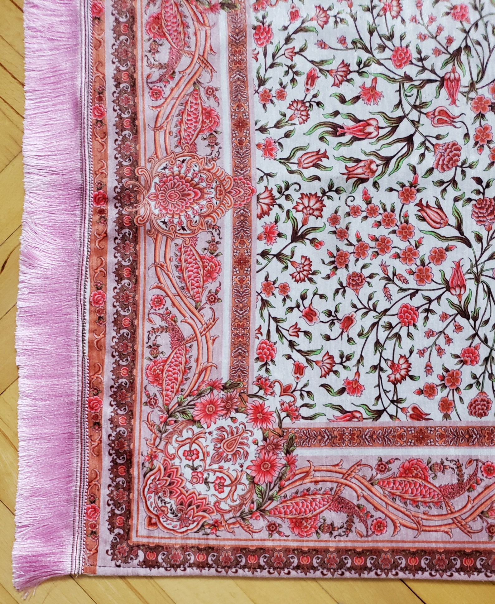 Pink Prayer Mat Luxury Prayer Rug Janamaz High Quality | Etsy