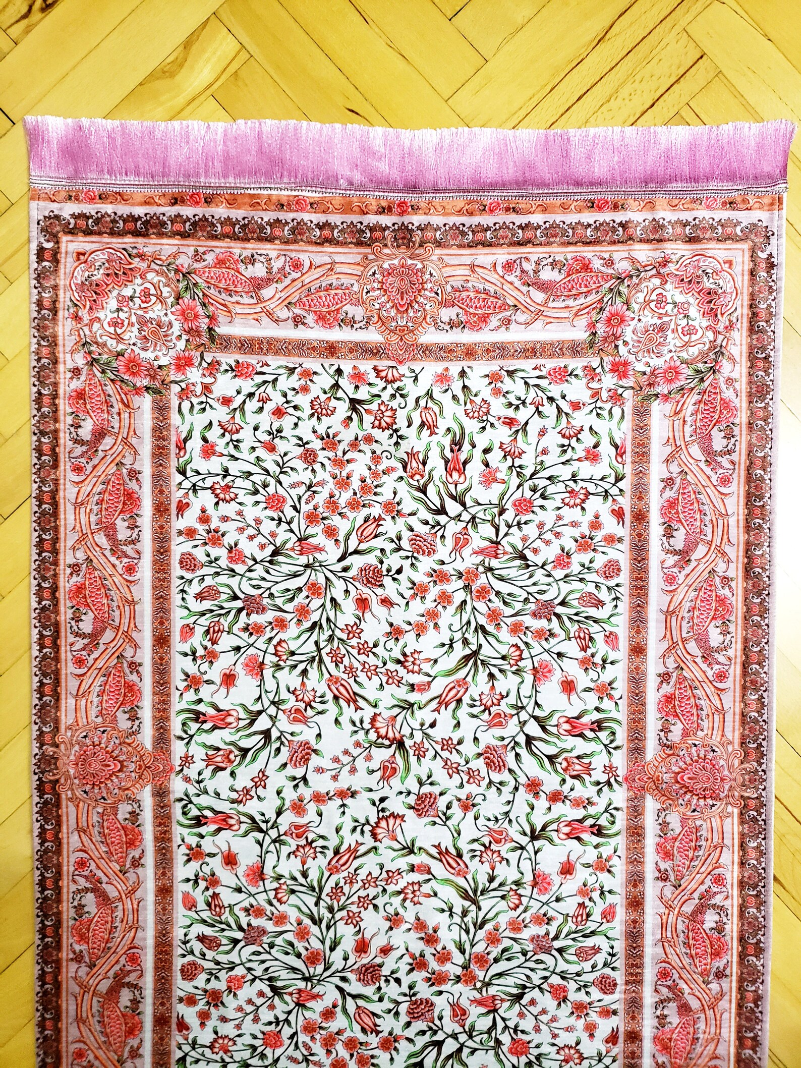 Pink Prayer Mat Luxury Prayer Rug Janamaz High Quality | Etsy