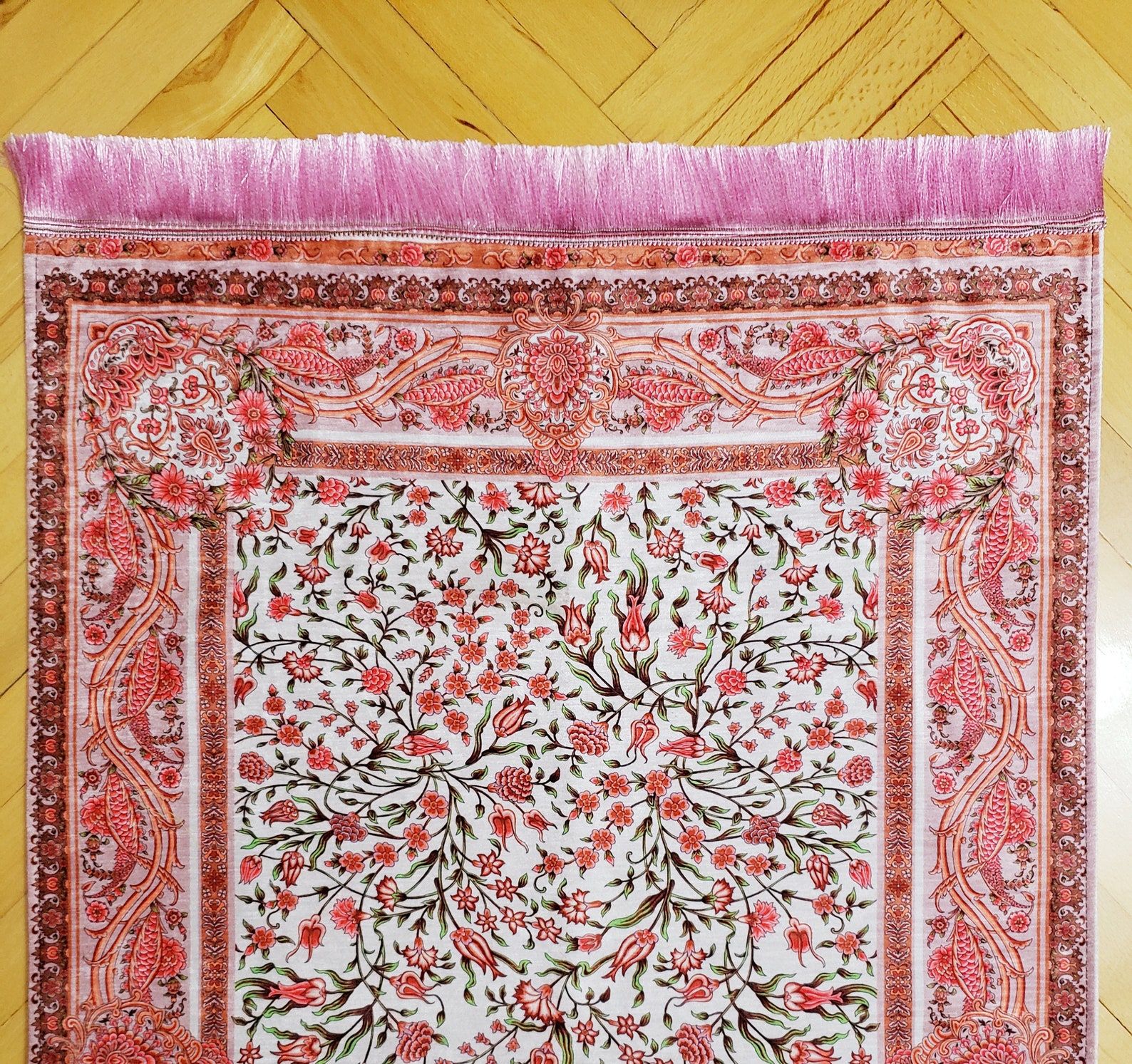 Pink Prayer Mat Luxury Prayer Rug Janamaz High Quality | Etsy
