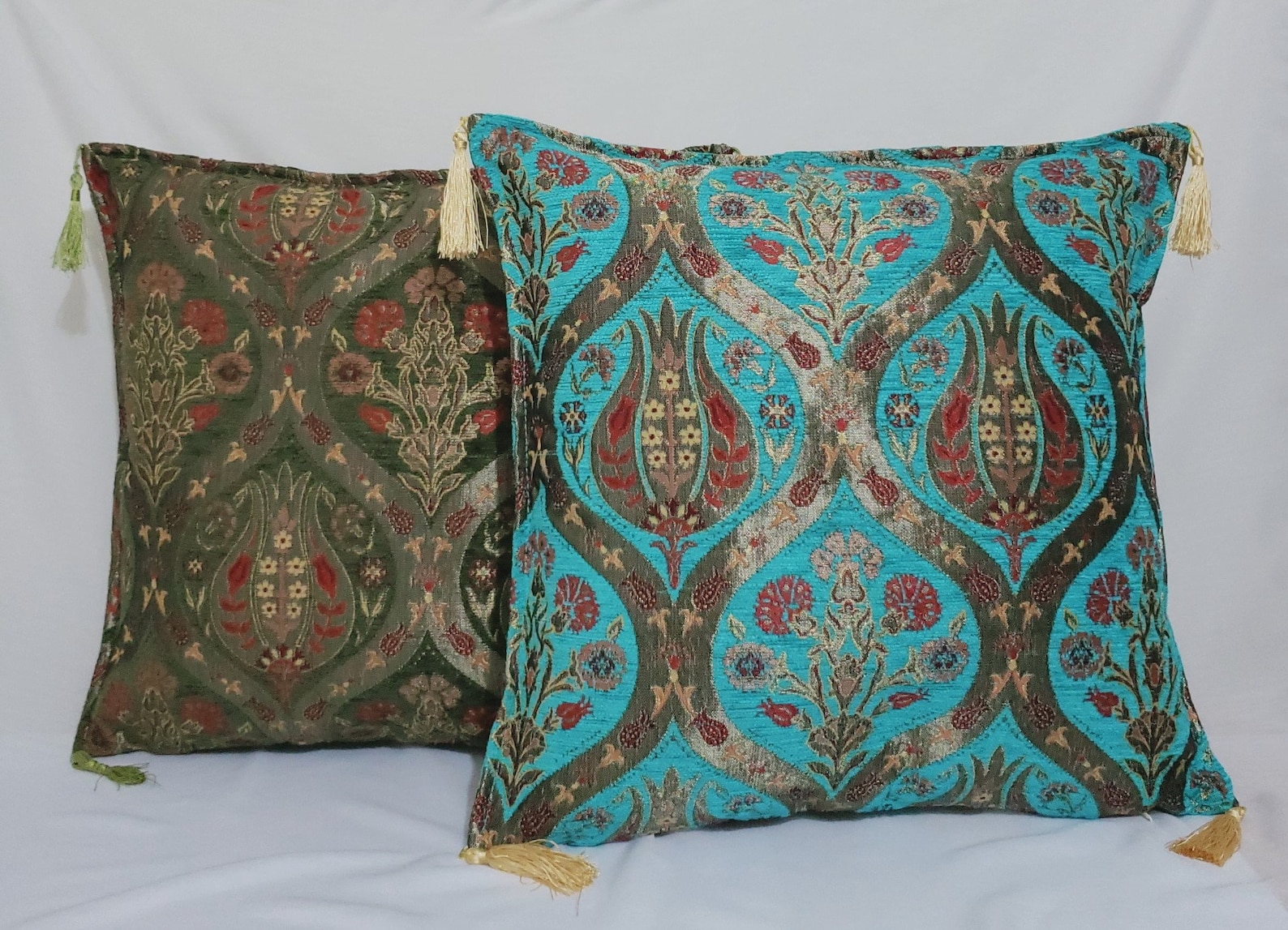 Traditional Turkish Moroccan Cushion Cover Sofa Throw Pillowcase 17" X ...