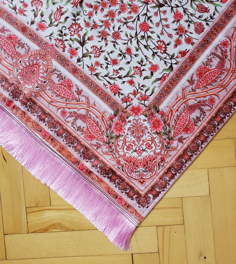 Pink Prayer Mat Luxury Prayer Rug Janamaz High Quality | Etsy